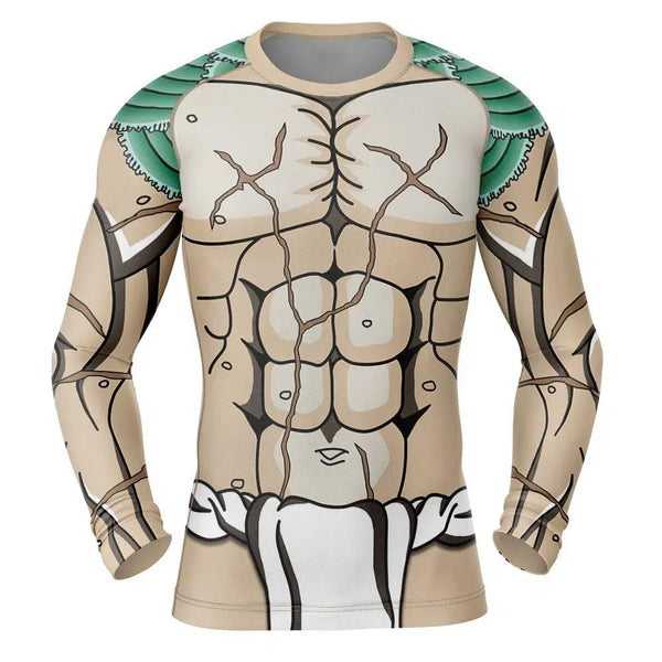 Baki Kaoru Hanayama Long Sleeve Rash Guard for MMA & Fitness