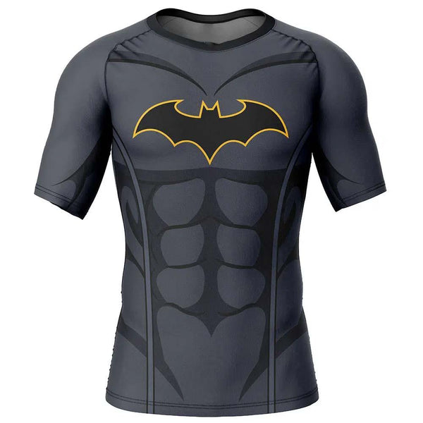 Batman Cosplay Rash Guard for MMA, BJJ, and Fitness