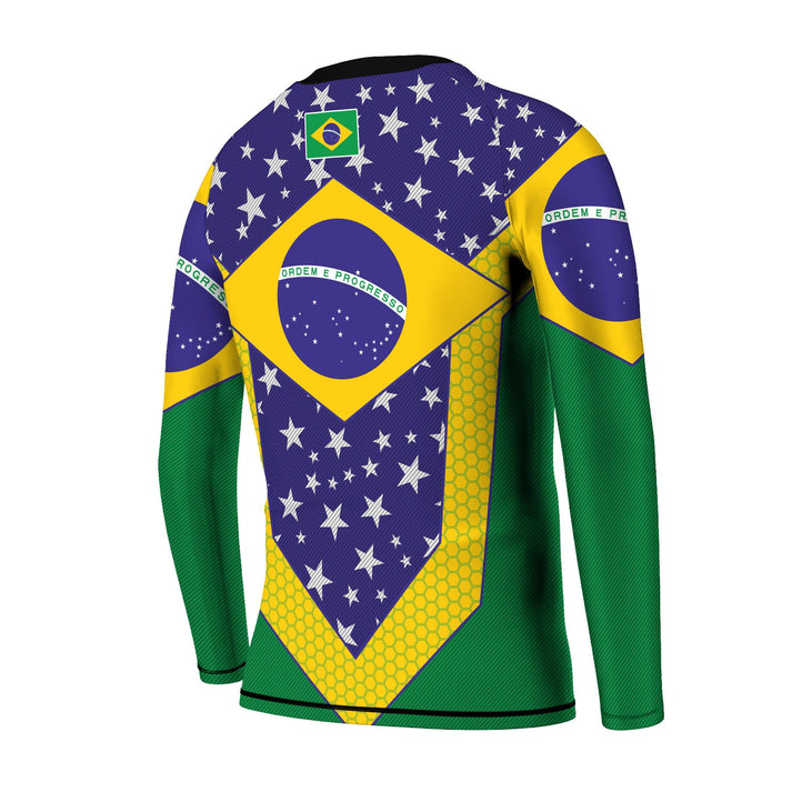 Brazil Symbol Kids Rash Guard | Athletic Apparel