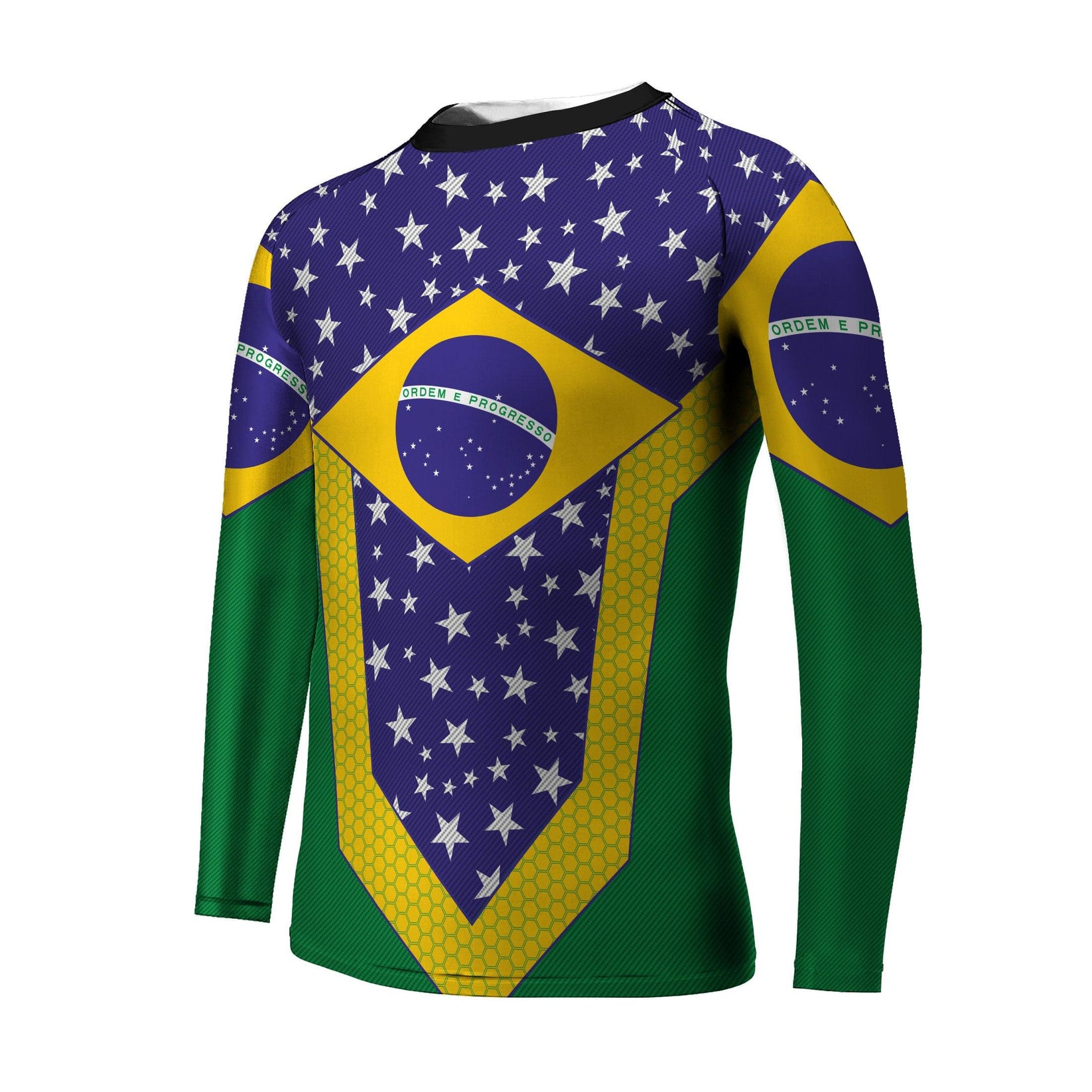 Brazil Symbol Kids Rash Guard | Athletic Apparel