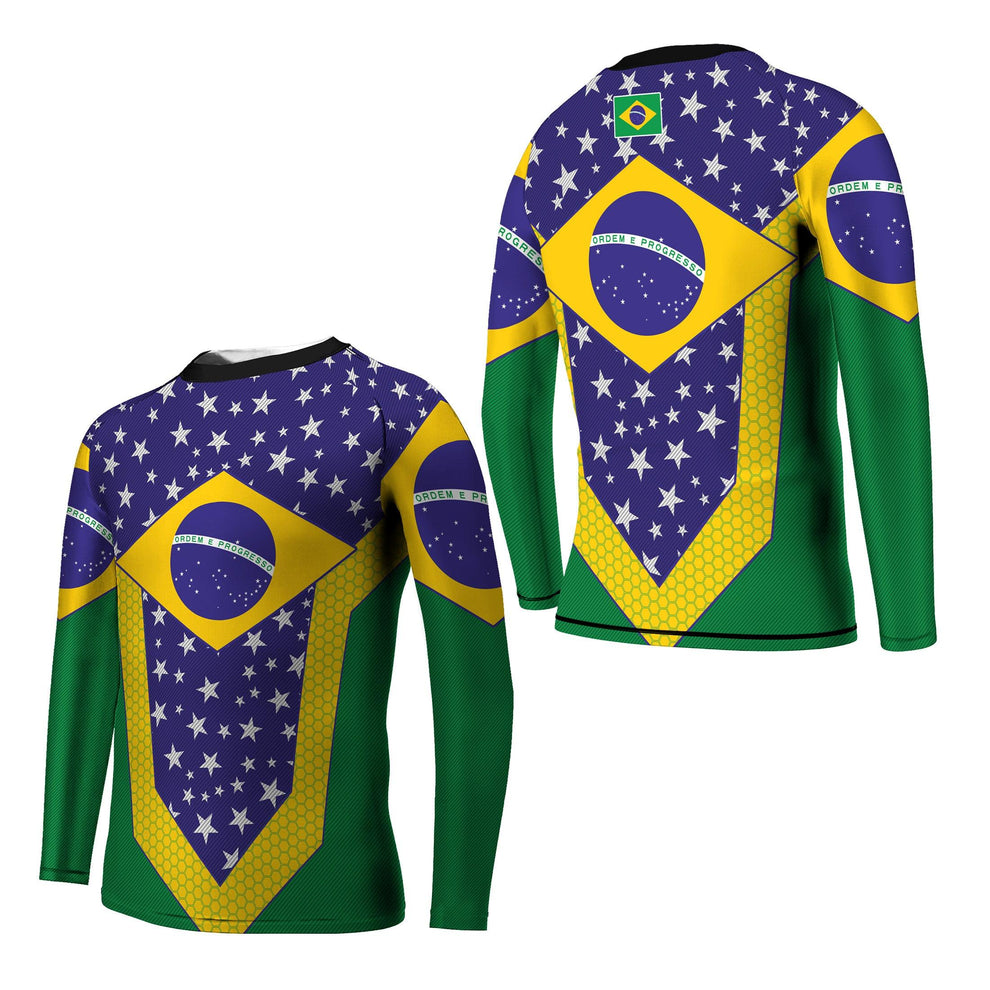 Brazil Symbol Kids Rash Guard | Athletic Apparel