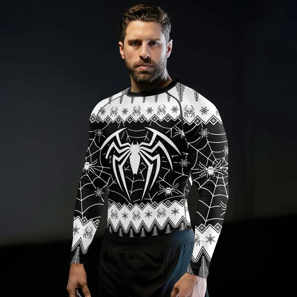 Christmas Spiderman Rash Guard for MMA & Fitness