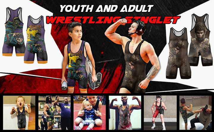 Deadpool And Wolverine Best Friend Dual Wrestling Singlet