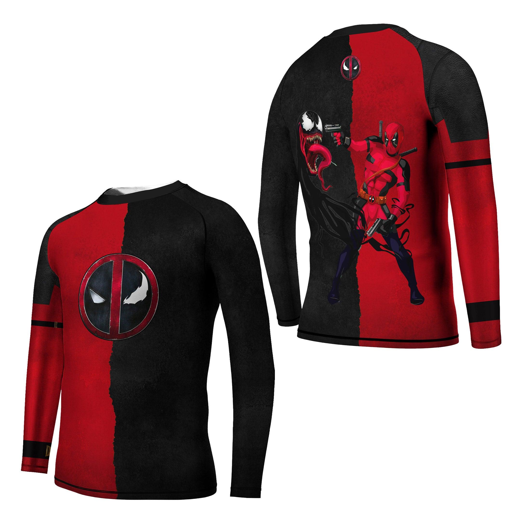 Deadpool And Venom Kids Rash Guard | Deadpool Kids Rash Guard