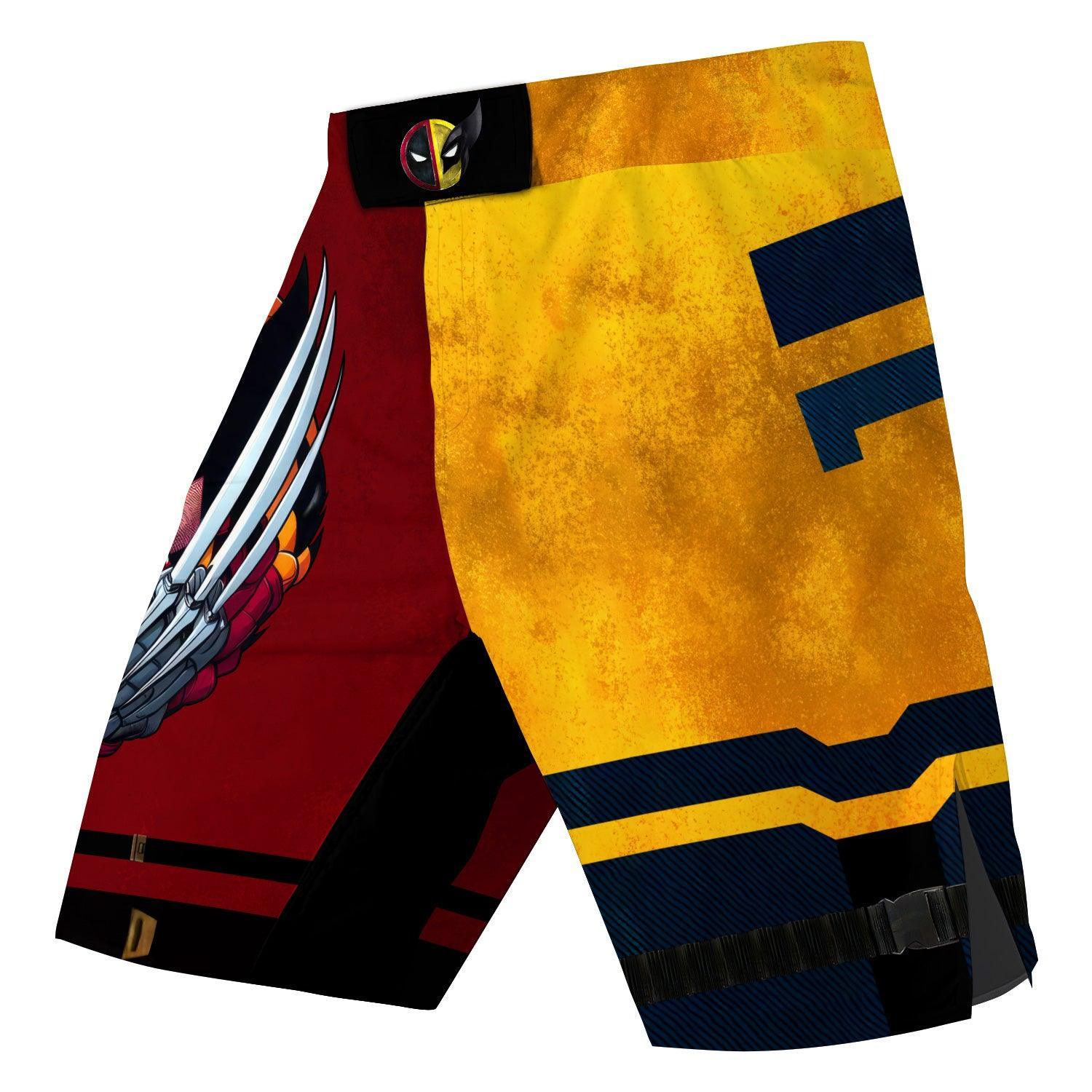 Deadpool And Wolverine Best Friend Dual Fight Shorts | Board Shorts