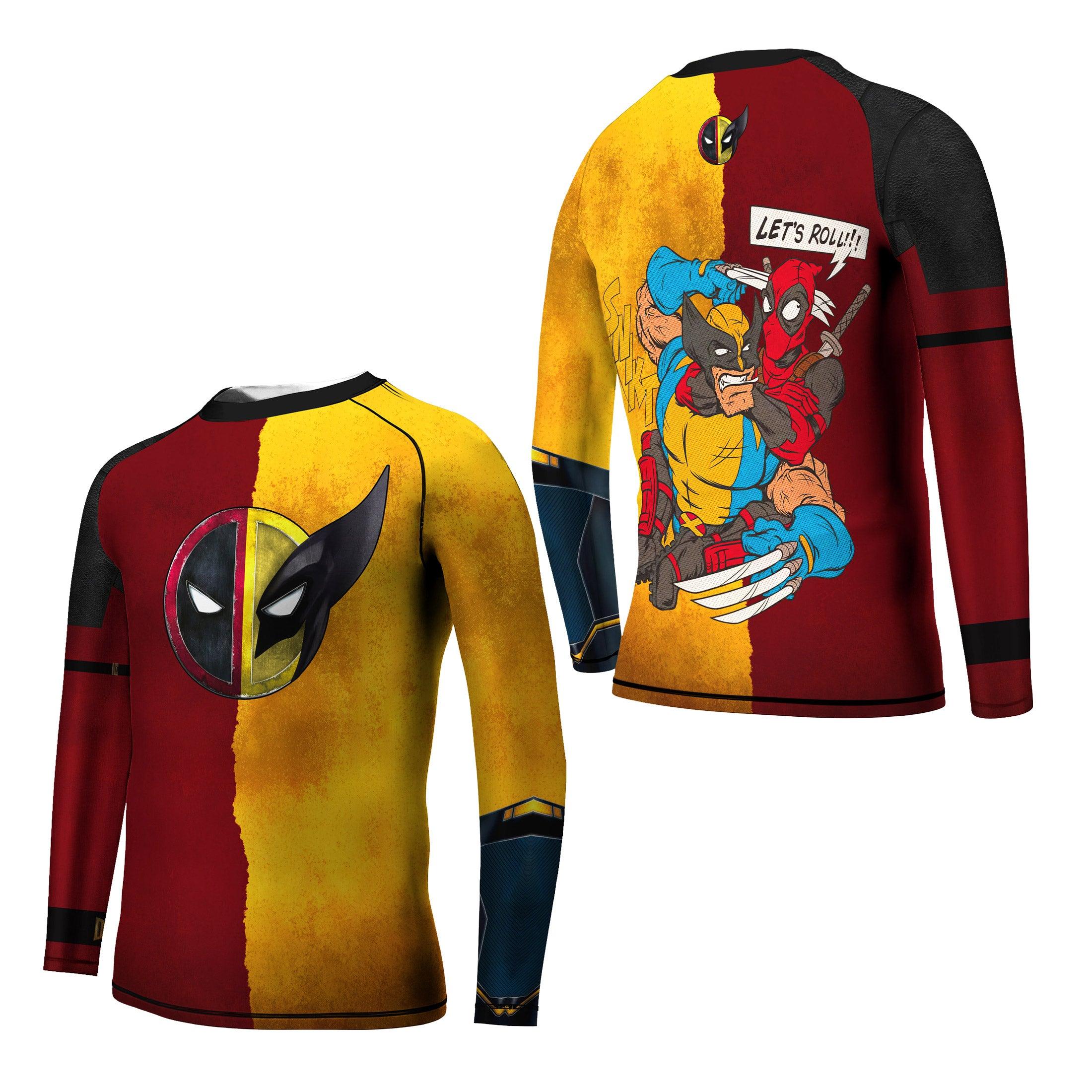 Deadpool And Wolverine Let Roll Together Kids Rash Guard | Rash Guard