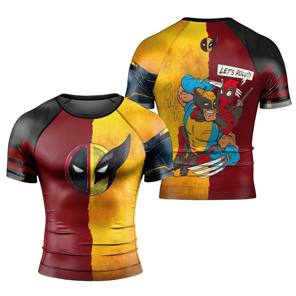 Deadpool And Wolverine Let Roll Together Rash Guard | Rash Guard