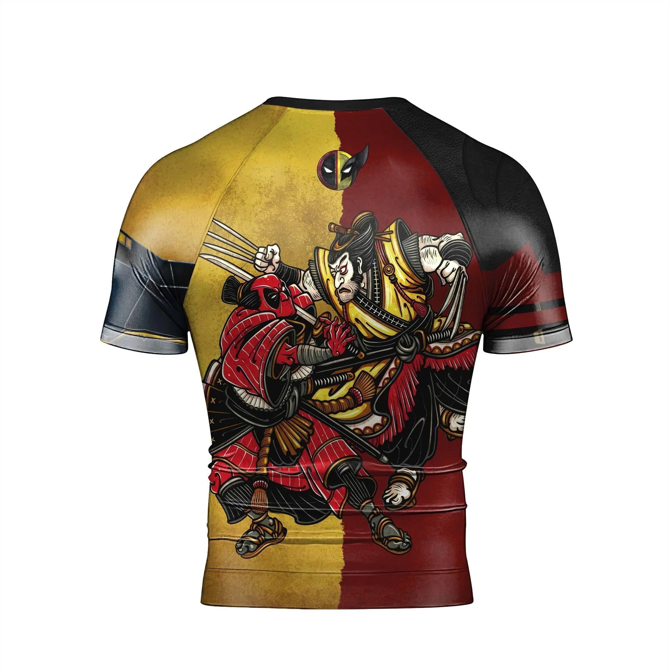 Deadpool And Wolverine Samurai Rash Guard | Deadpool Rash Guard