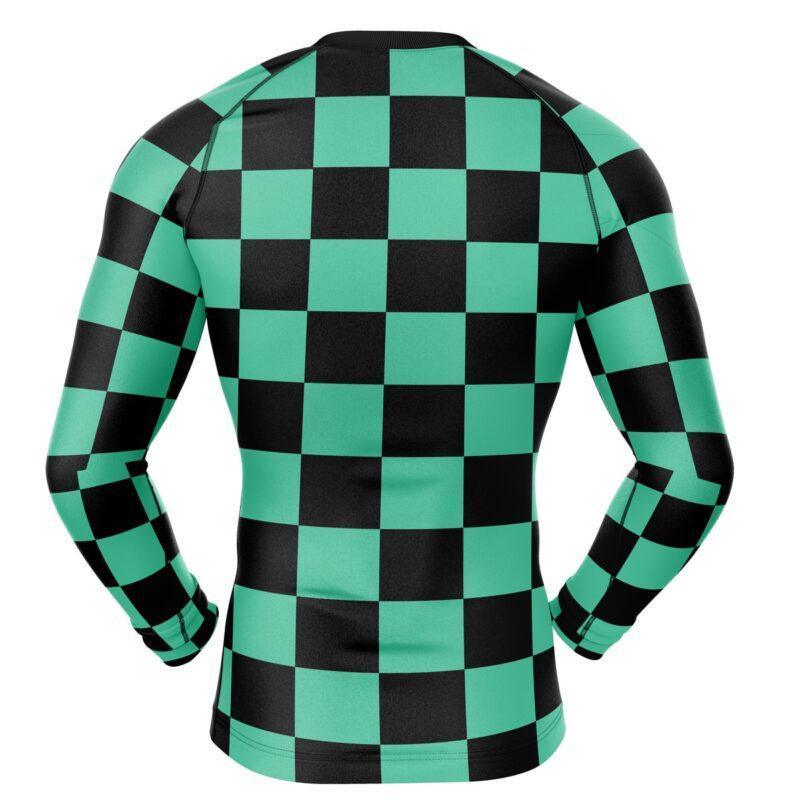 Demon Slayer Tanjiro Outerwear Rash Guard | Jiu Jitsu Rash Guard