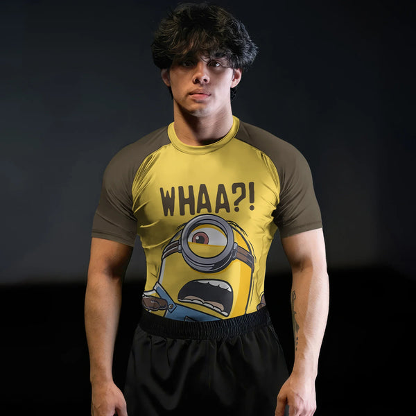 Despicable Me Minion Whaaa Rash Guard for Athletes