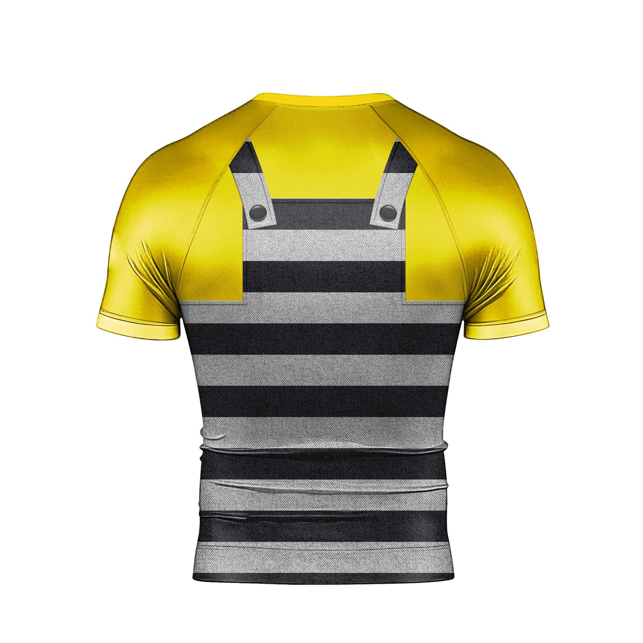 Despicable Me Prison Minion Rash Guard for Athletes