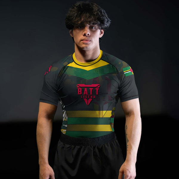 Dominica Skull Fighter Rash Guard | Athletic Performance