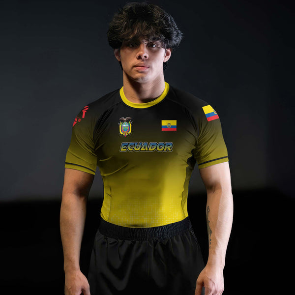 Ecuador Halftone Rash Guard - Athletic & Stylish