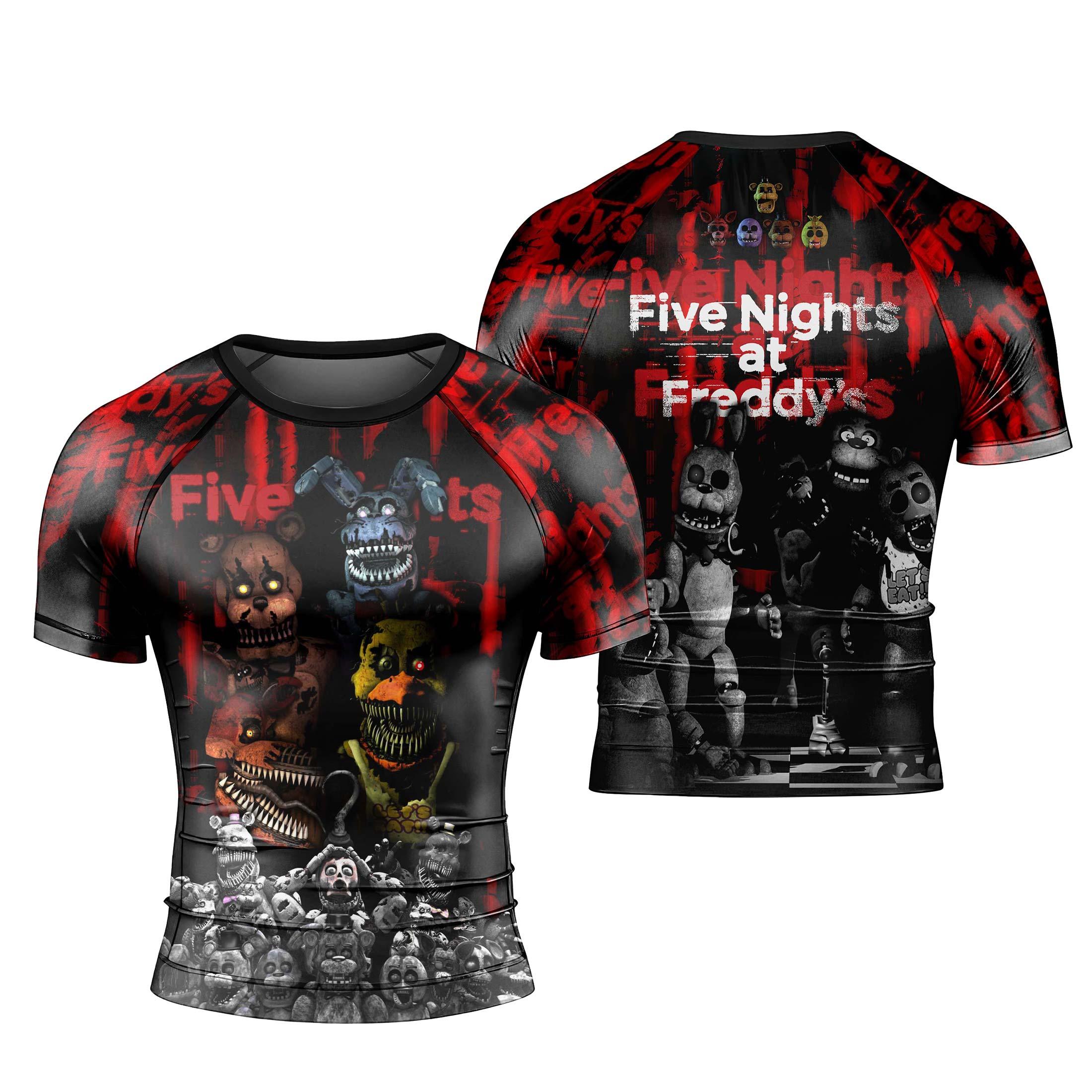 Five Nights at Freddy's Rash Guard for MMA & Fitness