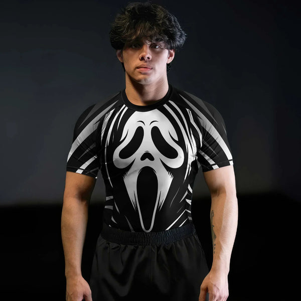 Ghostface Rash Guard for MMA, BJJ, and Fitness