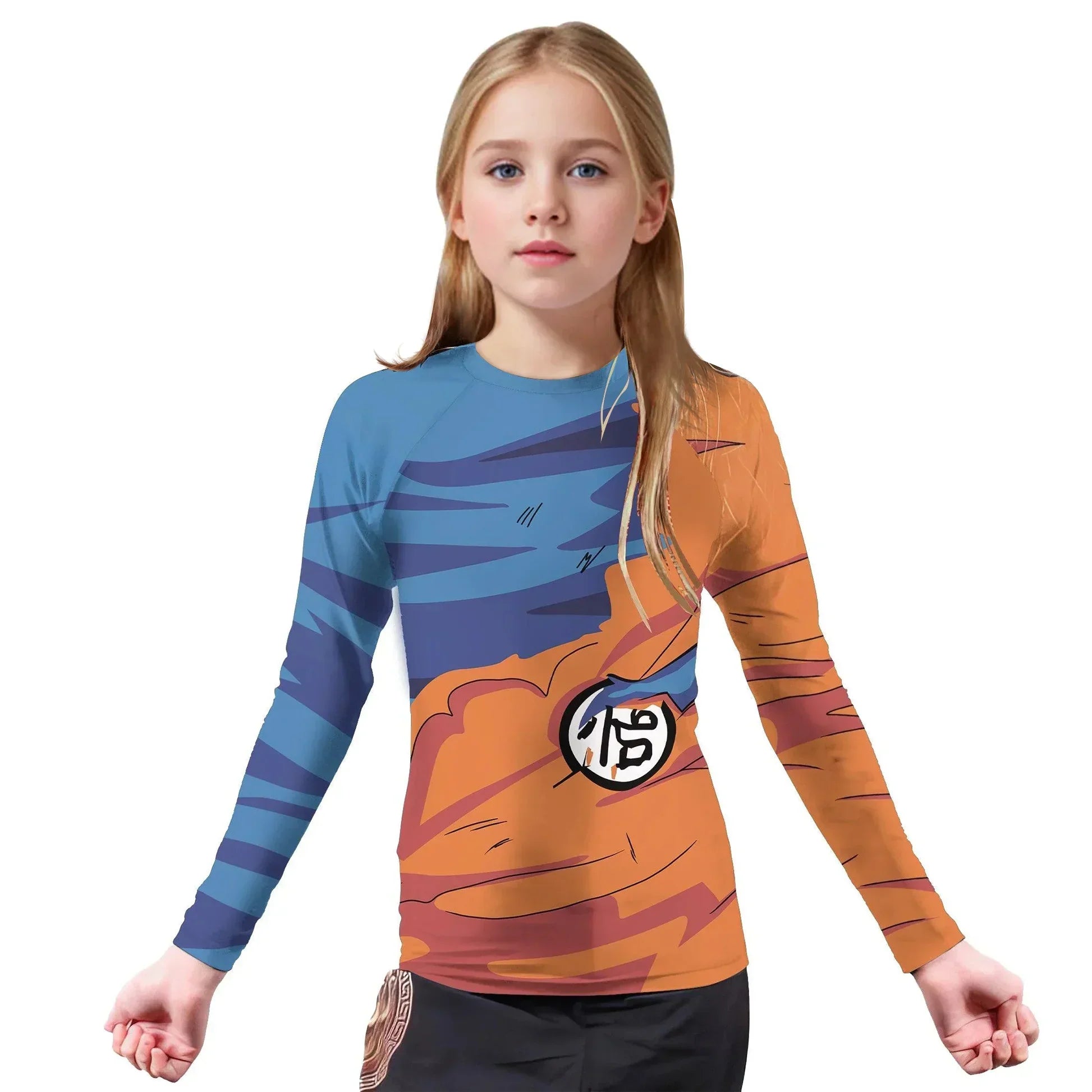 Goku Torn Gi Dragon Ball Kids Rash Guard | Kids Rash Guard