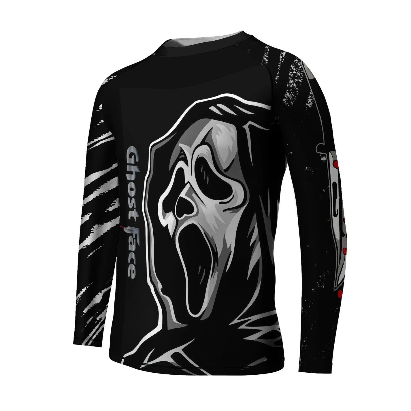 Halloween Ghostface Kids Rash Guard | Athletic Wear
