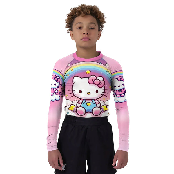 Hello Kitty Kids Rash Guard - Athletic & Fun
