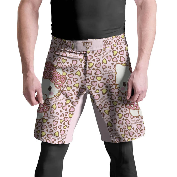 Hello Kitty Heart Snow Fight Shorts | MMA & Boxing Training Gear
