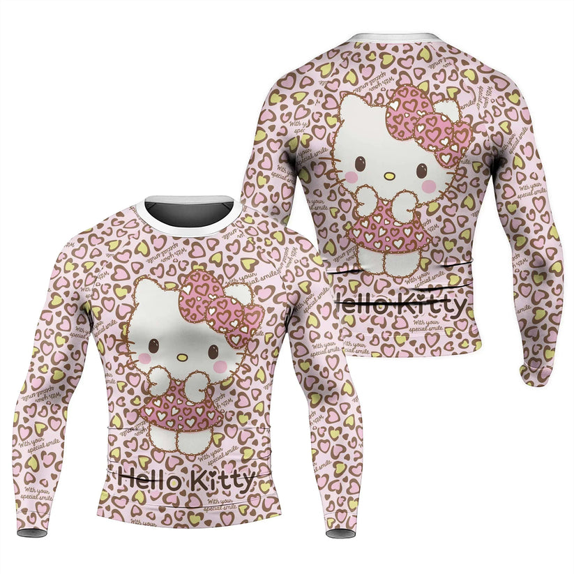 Hello Kitty Heart Snow Rash Guard | Athletic Rash Guard