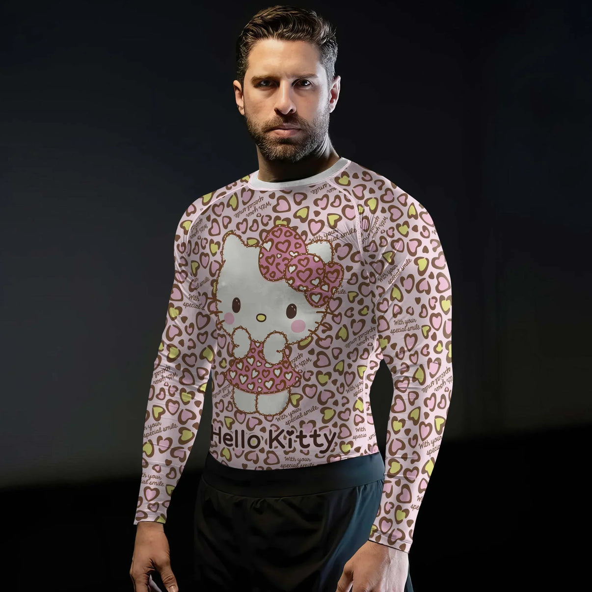 Hello Kitty Heart Snow Rash Guard | Athletic Rash Guard