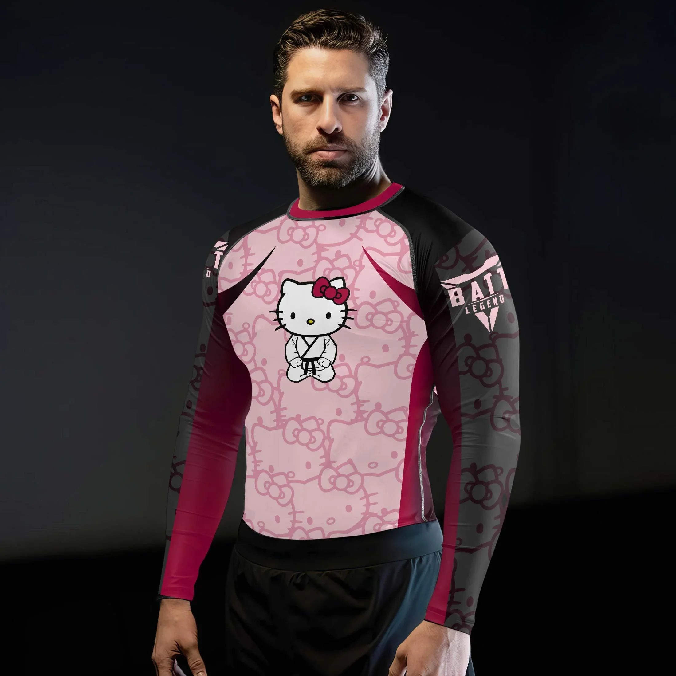 Hello Kitty Jiu Jitsu Rash Guard - Athletic Apparel