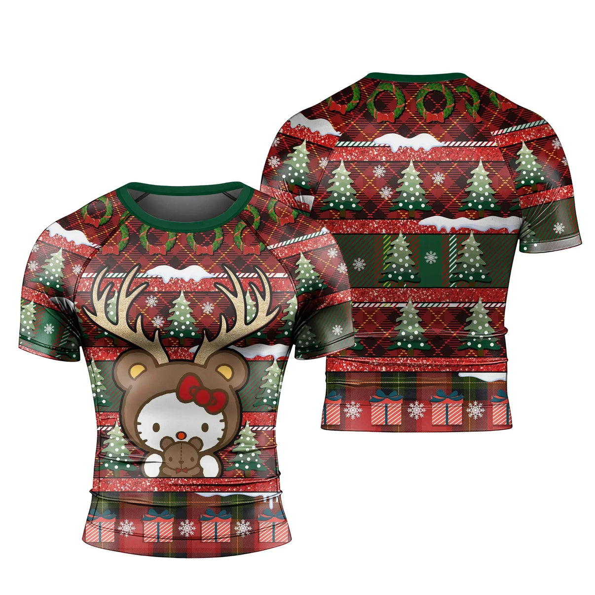 Hello Kitty Reindeer Rash Guard | Athletic & Stylish Rash Guard
