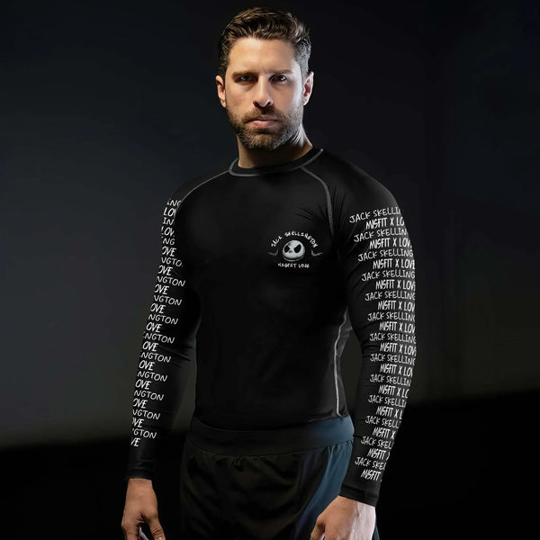 Jack Skelington Misfit Love Rash Guard – Rash Guard for MMA, Fitness & BJJ