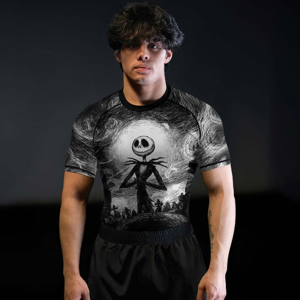 Jack Skellington Rash Guard for MMA & Fitness