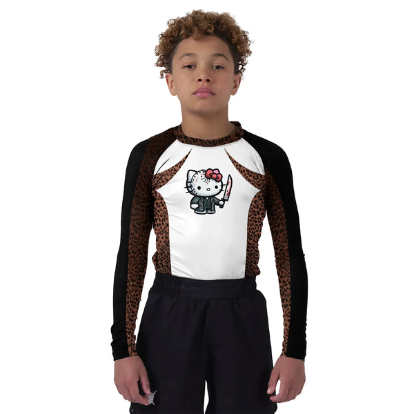 Jason Kitty Kids Rash Guard - Athletic & Stylish