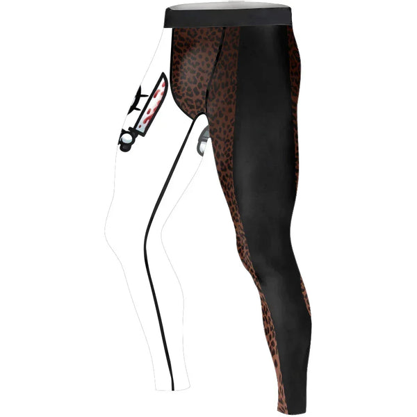 Jason Kitty Men's Compression Leggings - UPF 50+ Comfort