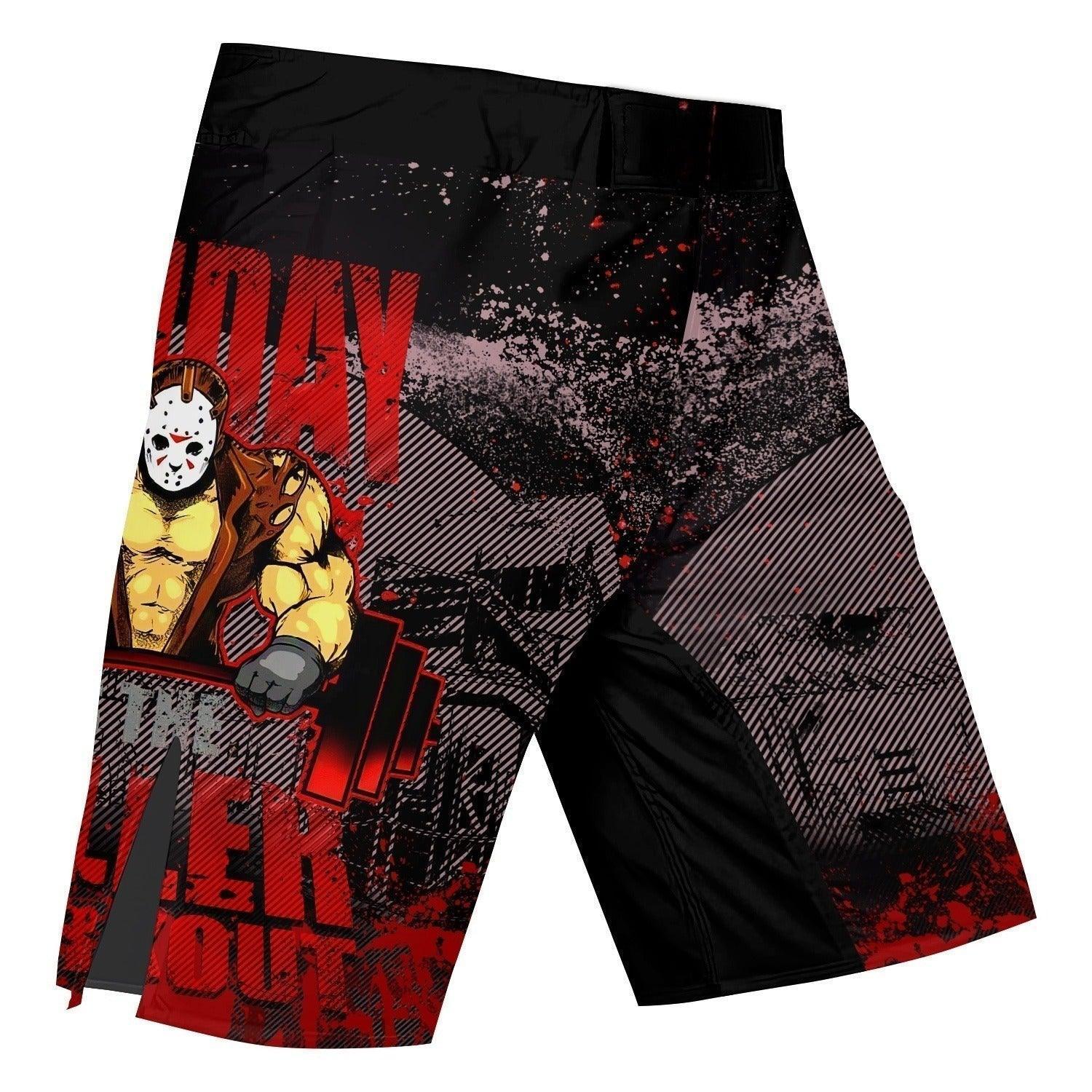 Jason Voorhees Workout Friday Fight Shorts | Muay Thai Shorts
