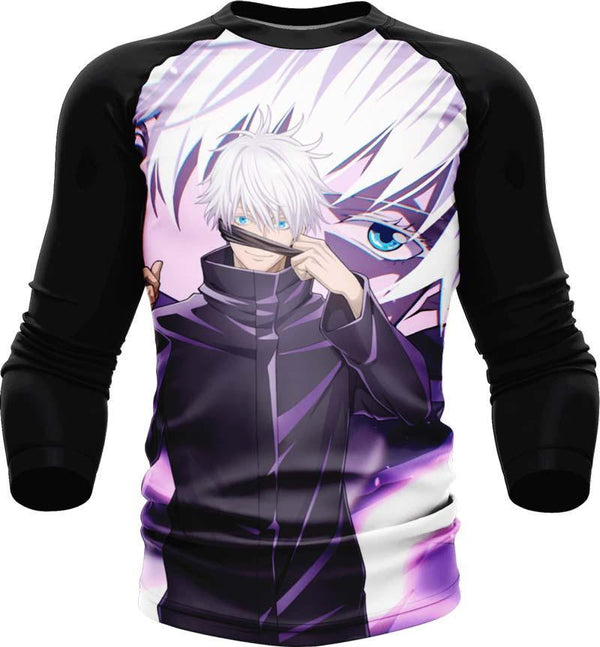 Jujutsu Kaisen Gojo Satoru Six Eyes Long Sleeve Rash Guard