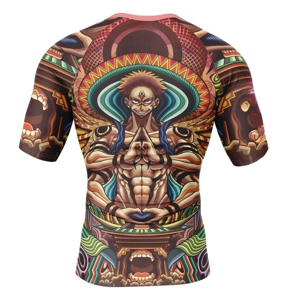Jujutsu Kaisen Sukuna Rash Guard - Athletic Performance