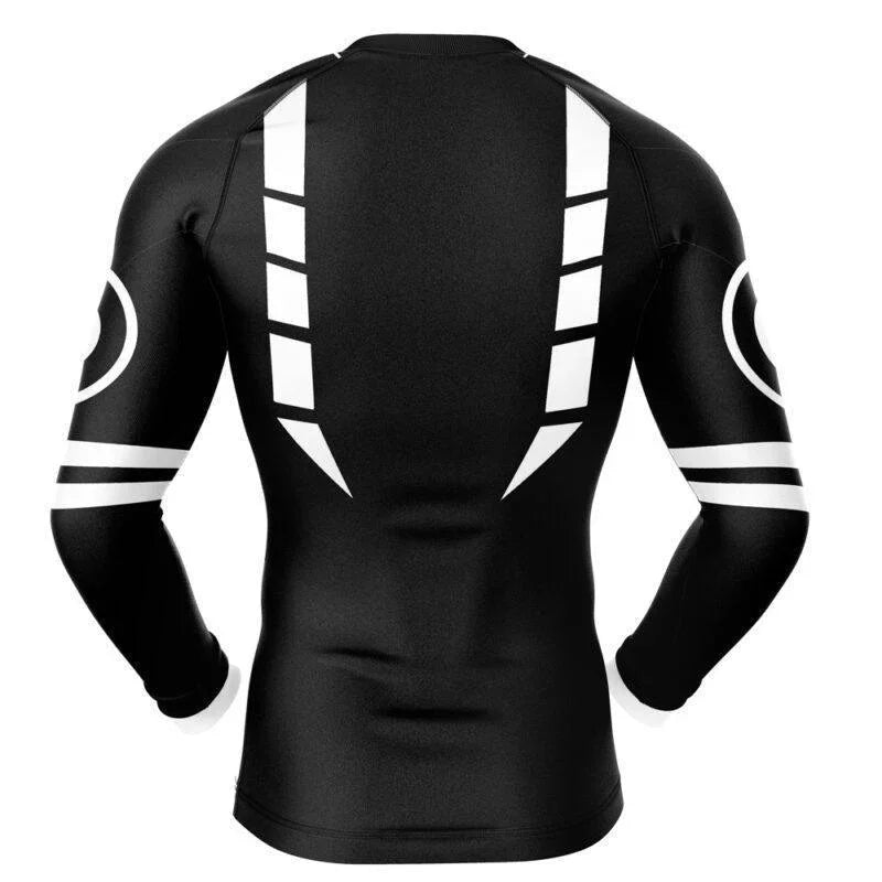 Jujutsu Kaisen Sukuna White Symbol Rash Guard | Athletic Rash Guard