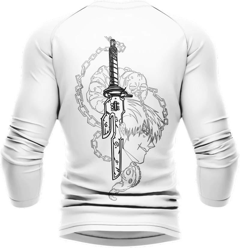 Jujutsu Kaisen Toji Fushiguro Weapon Long Sleeve Rash Guard