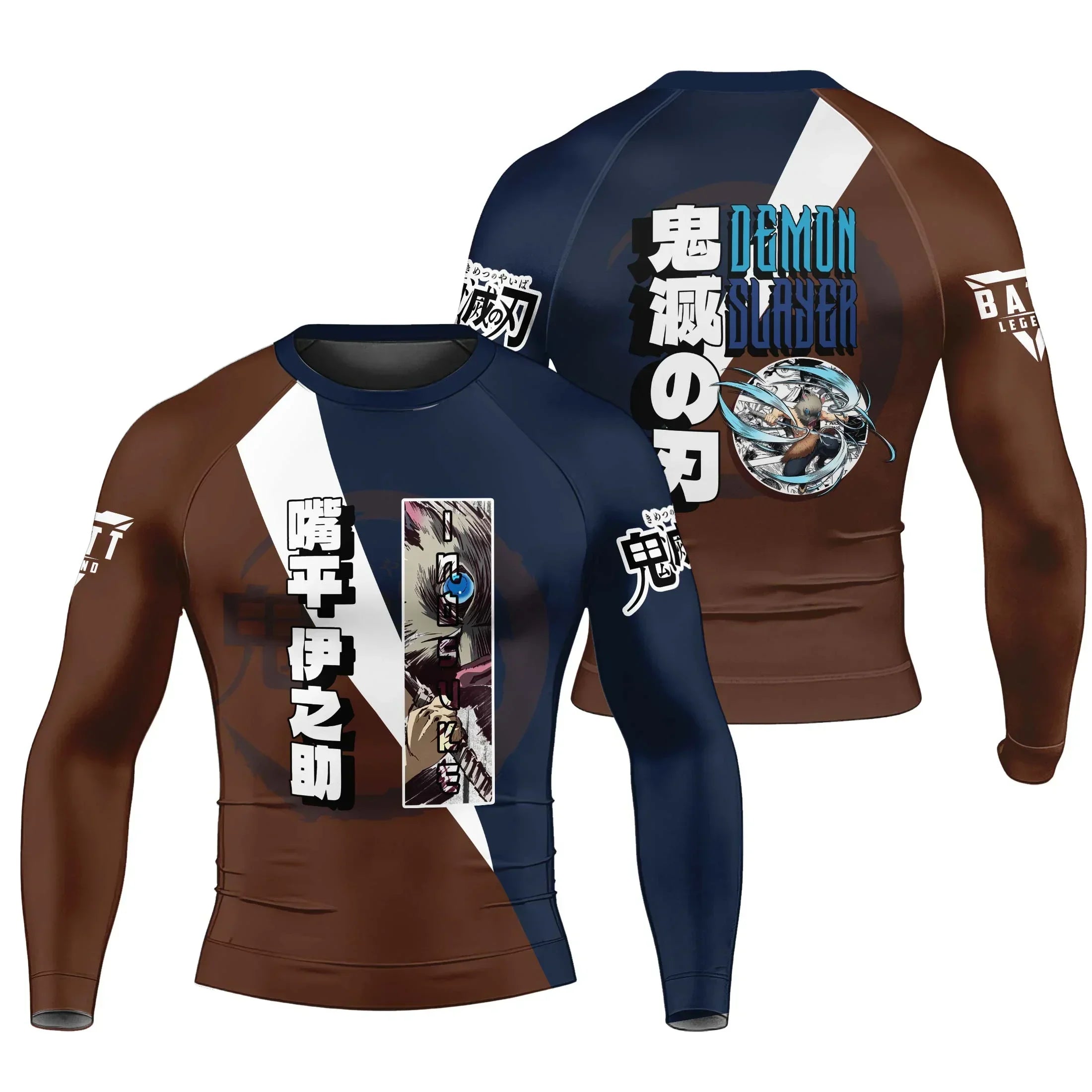 Kimetsu No Yaiba Rash Guard for MMA & Fitness