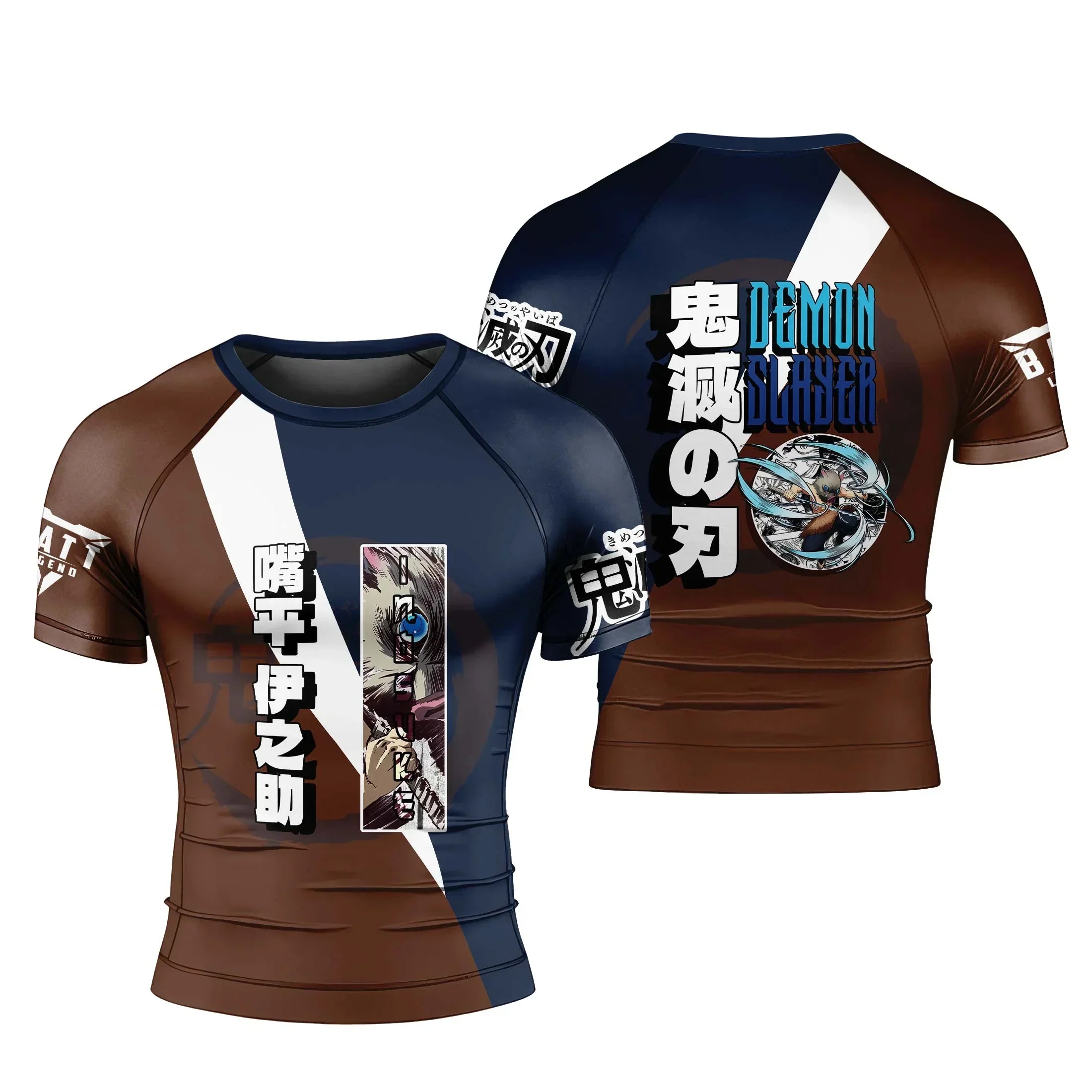 Kimetsu No Yaiba Rash Guard for MMA & Fitness
