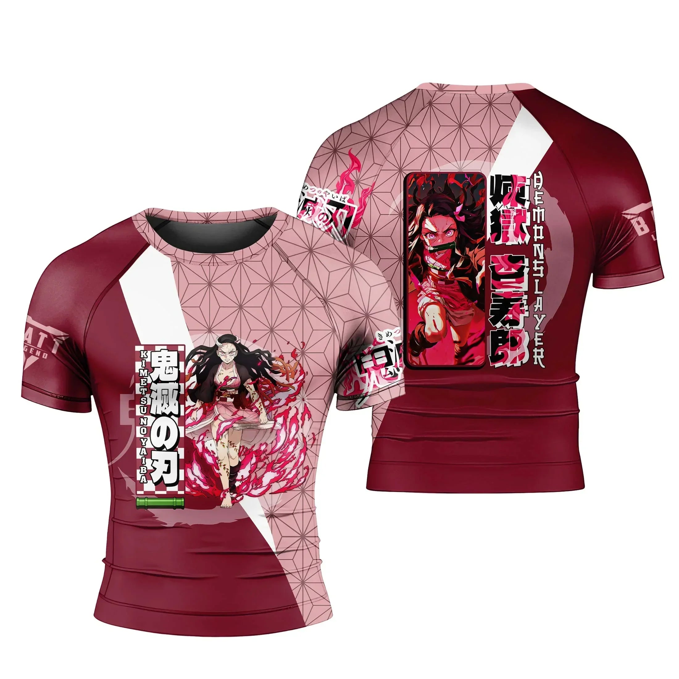 Kimetsu No Yaiba Rash Guard for MMA & Fitness