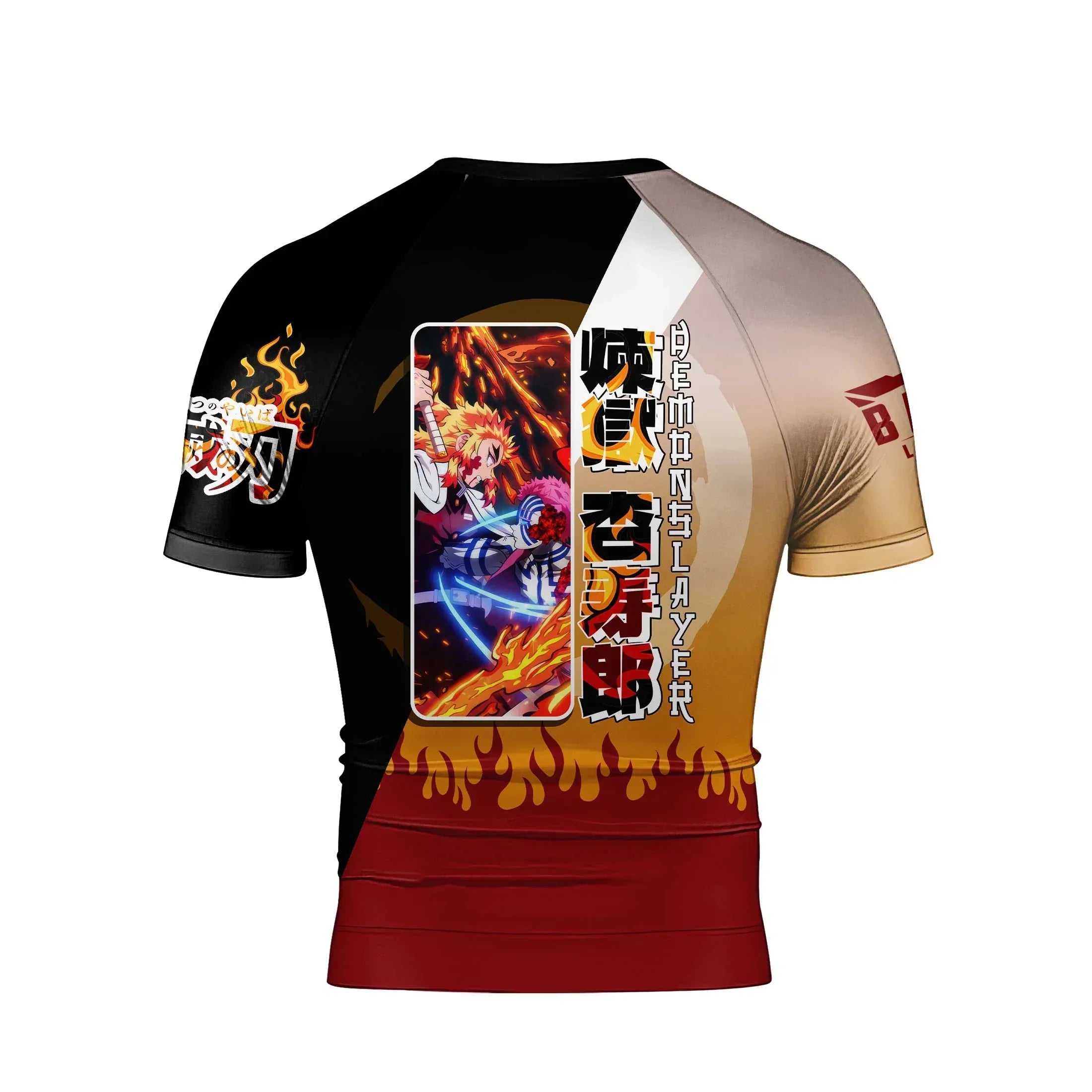 Kimetsu No Yaiba Rengoku Kyojuro Rash Guard for MMA & Fitness