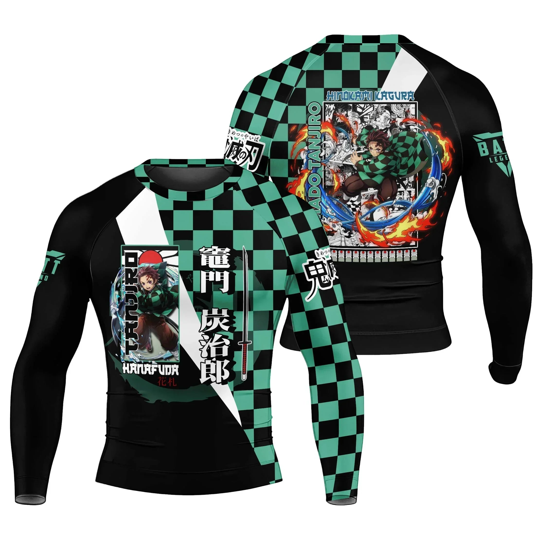 Kimetsu no Yaiba Tanjiro Hinokami Kagura Rash Guard