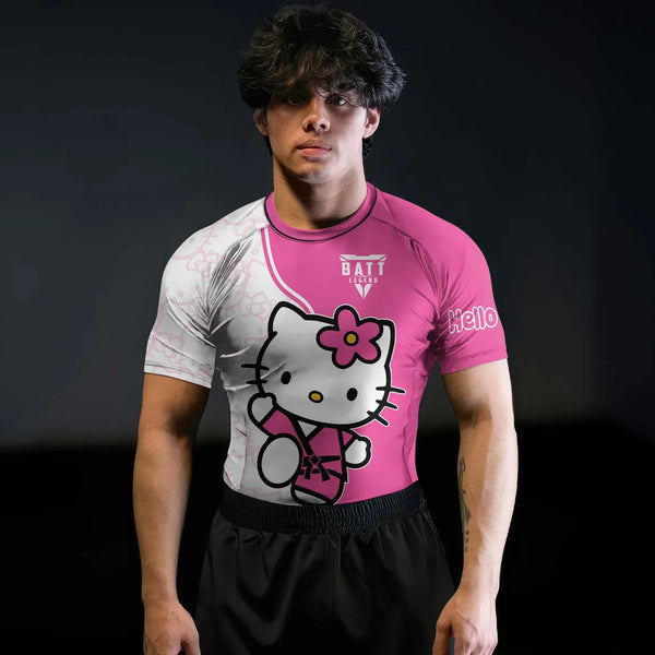 Master Hello Kitty Rash Guard for MMA & Fitness