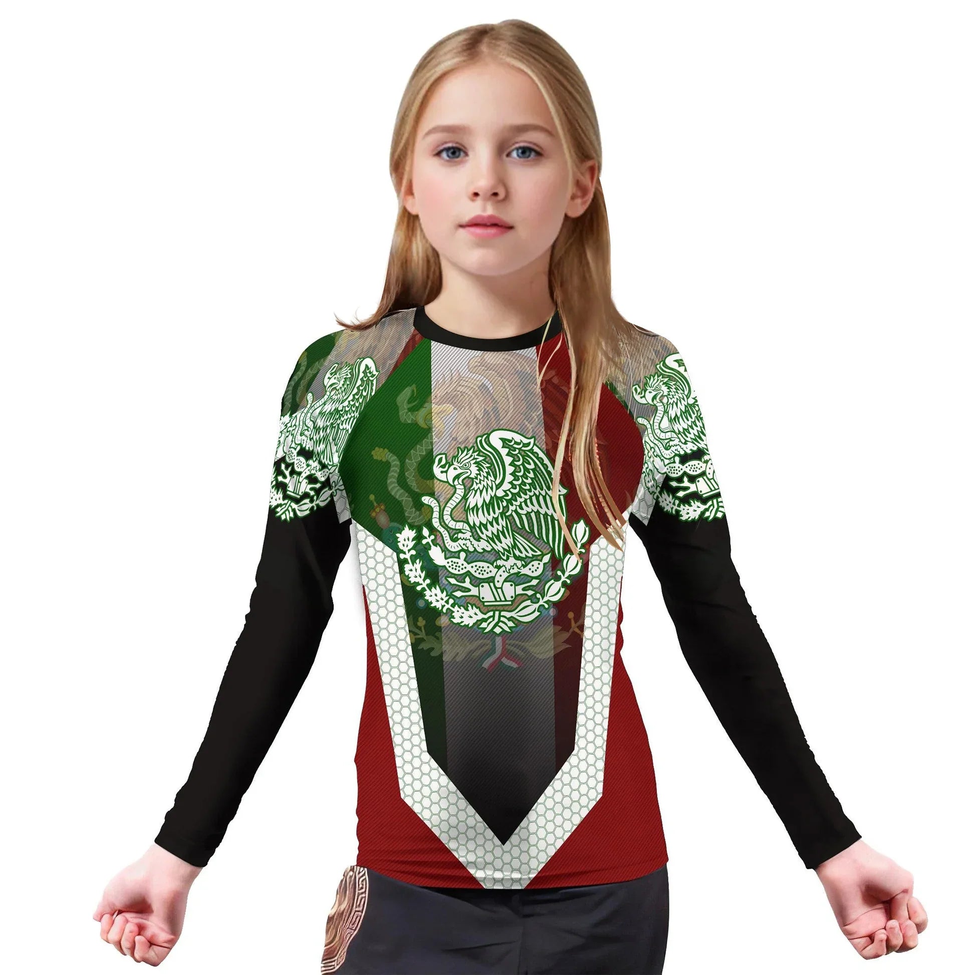 Mexico Symbol Kids Rash Guard | Athletic & Stylish