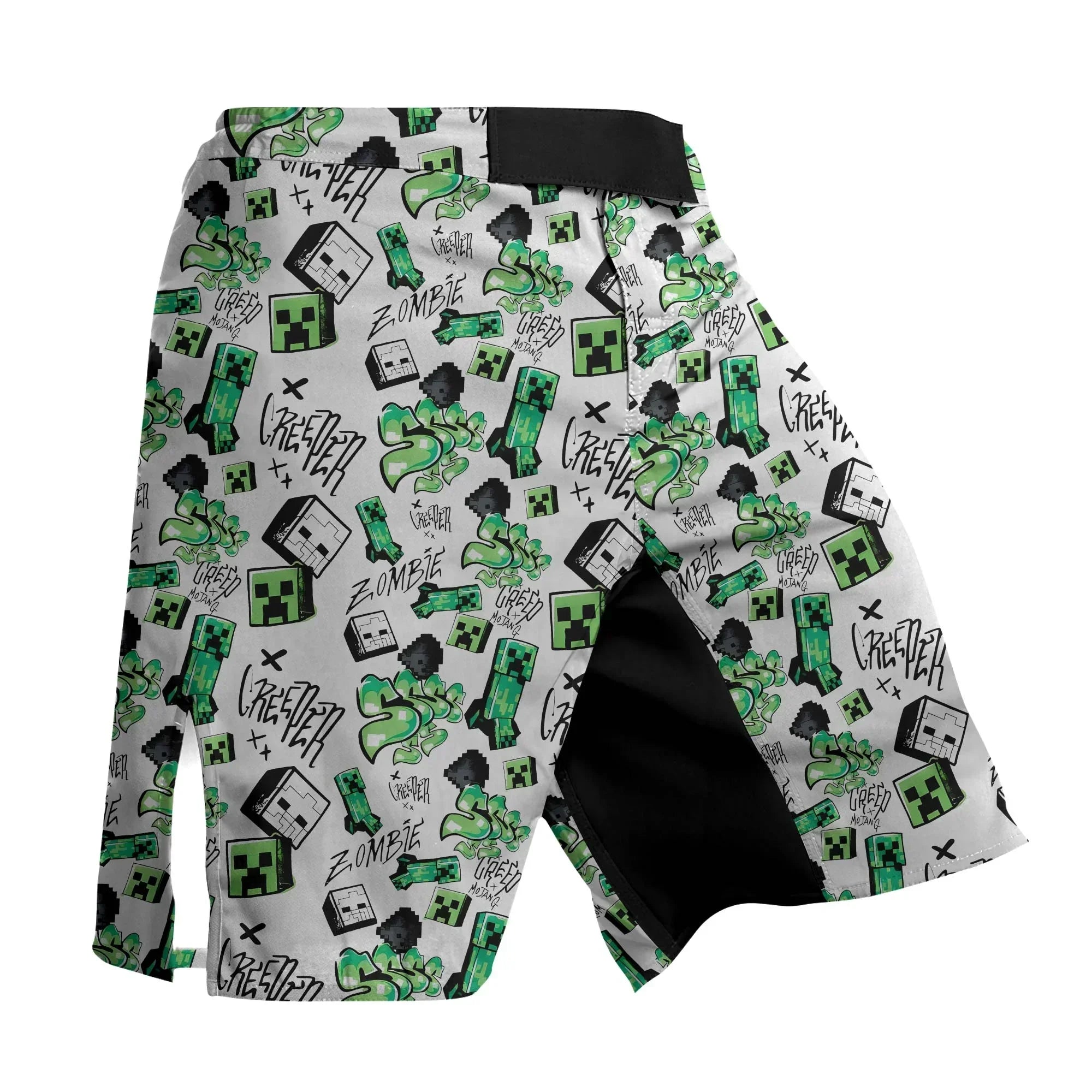 Minecraft Creeper Graffiti Fight Shorts - Durable & Stylish