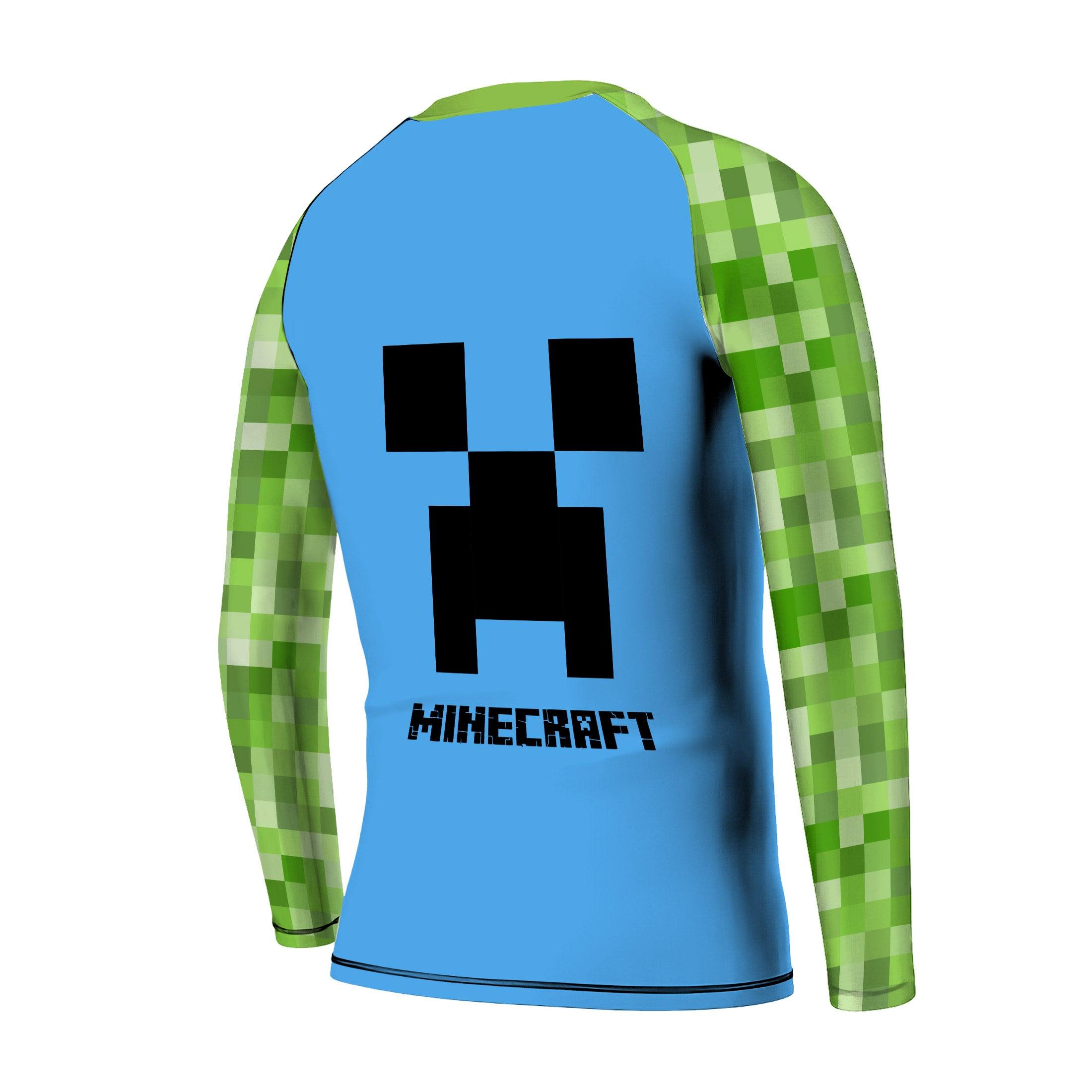 Minecraft Creeper Kids Rash Guard | Athletic Wear