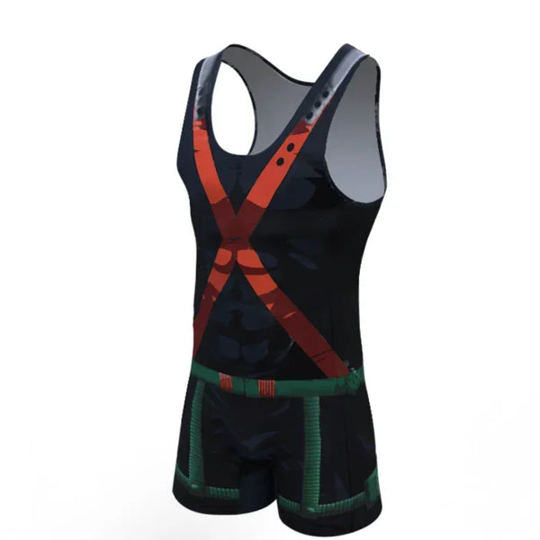 My Hero Academia Bakugo Wrestling Singlet – Wrestling Singlet for Athletes