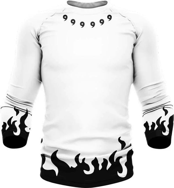 Naruto Madara Six Paths Long Sleeve Rash Guard | Athletic Wear