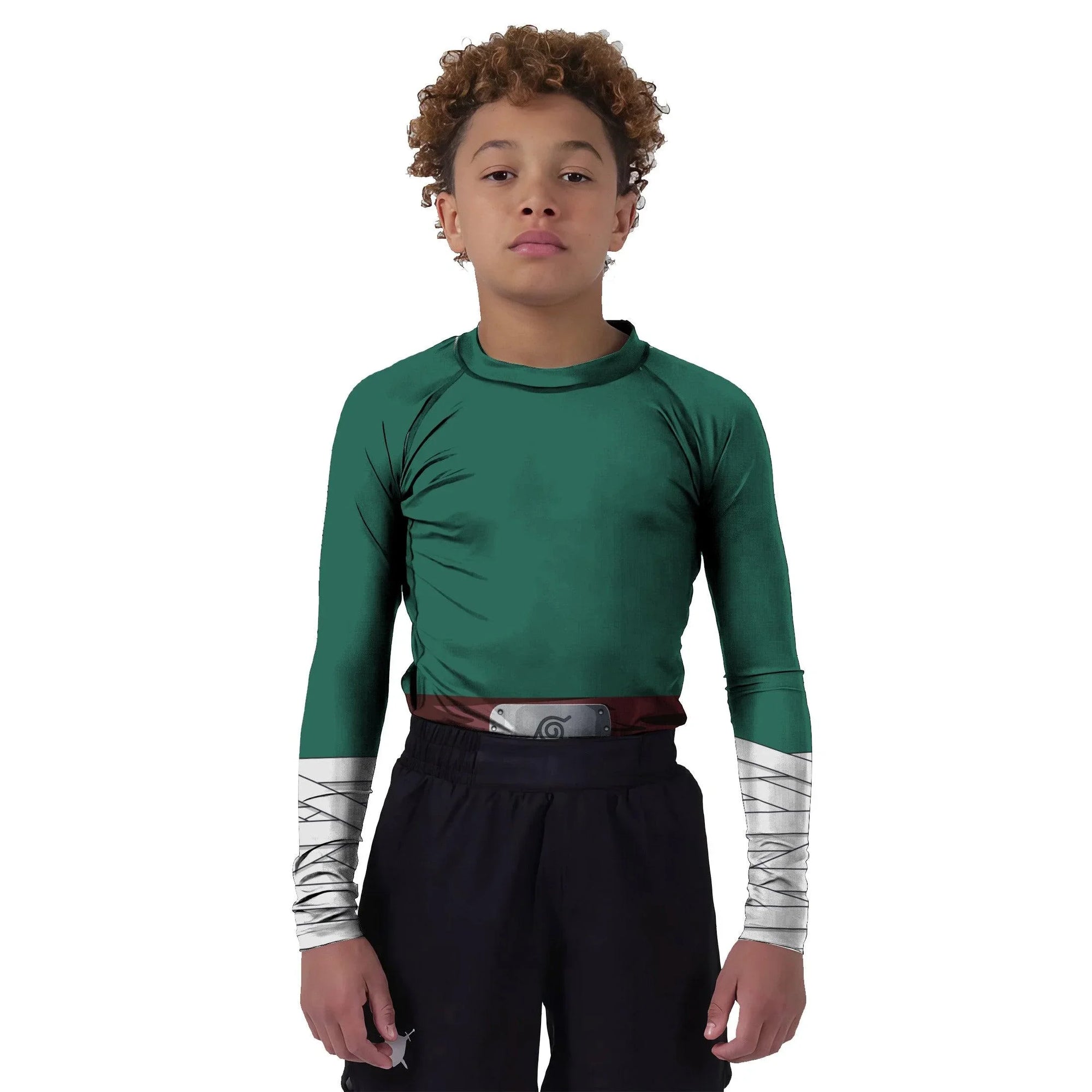 Naruto Rock Lee Uniform Kids Rash Guard | Athletic Wear