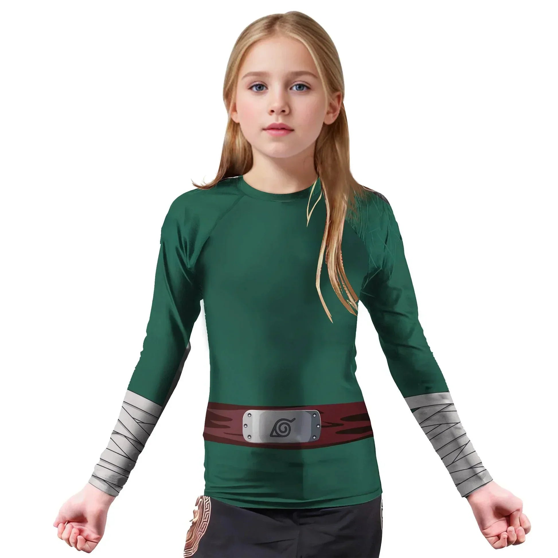 Naruto Rock Lee Uniform Kids Rash Guard | Athletic Wear