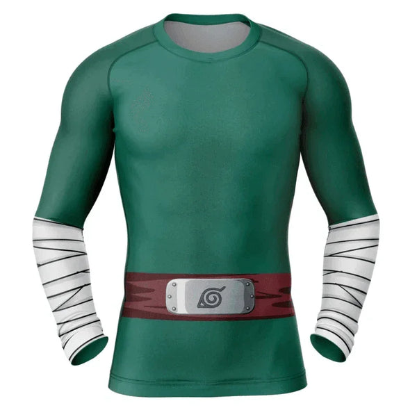 Naruto Rock Lee Uniform Rash Guard | Naruto Rash Guard